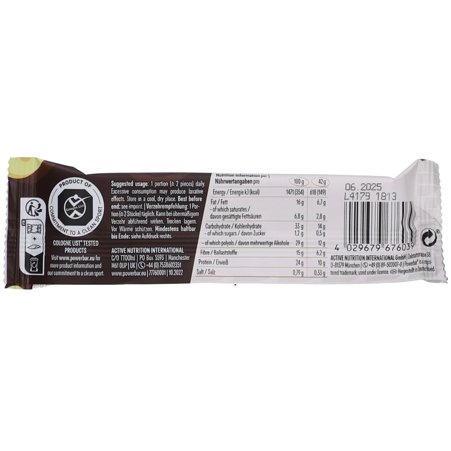 Powerbar® Protein + Vegan Bar Banana Chocolate 42 g - Shop Apotheke