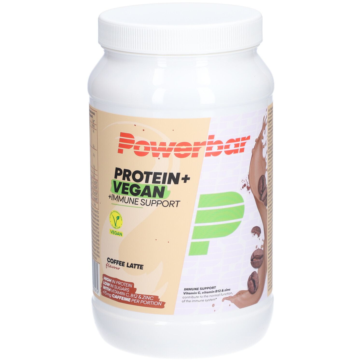 Powerbar® Protein + Vegan Immune Support Pulver Coffee Latte 570 g ...