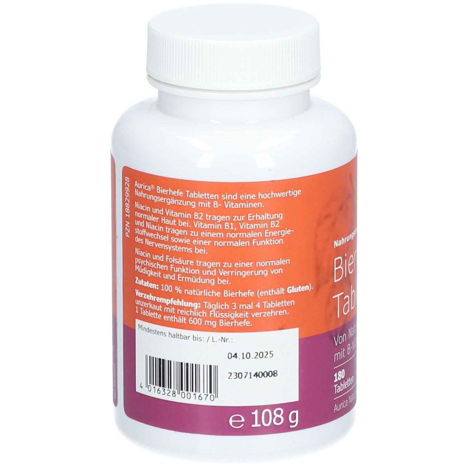 AURICA® Bierhefe Tabletten 180 St - Shop Apotheke