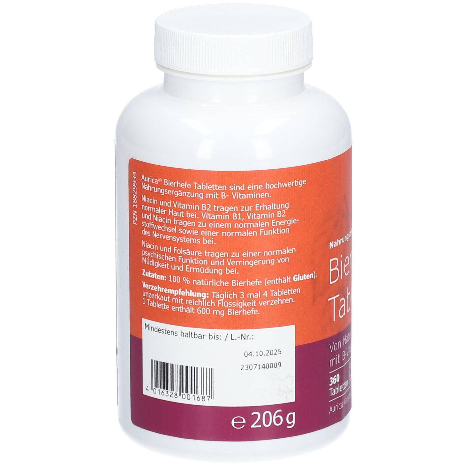 Aurica® Bierhefe Tabletten 360 St - Shop Apotheke