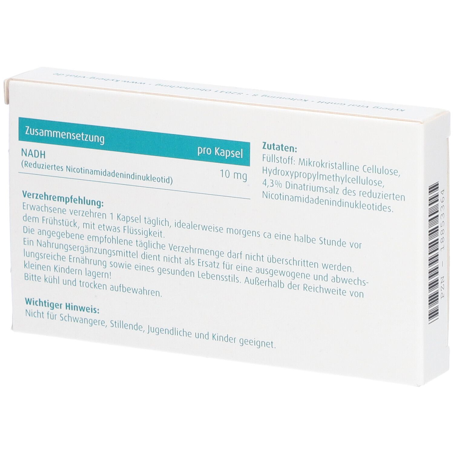 Kyberg OrthoDoc® NADH 30 St - Shop Apotheke