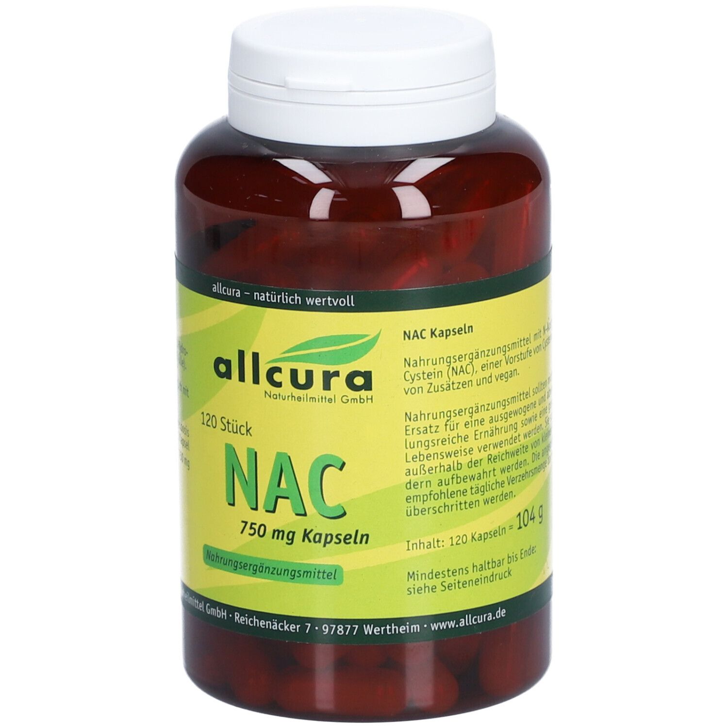 NAC 750 mg Kapseln 120 Stück 120 St - Shop Apotheke