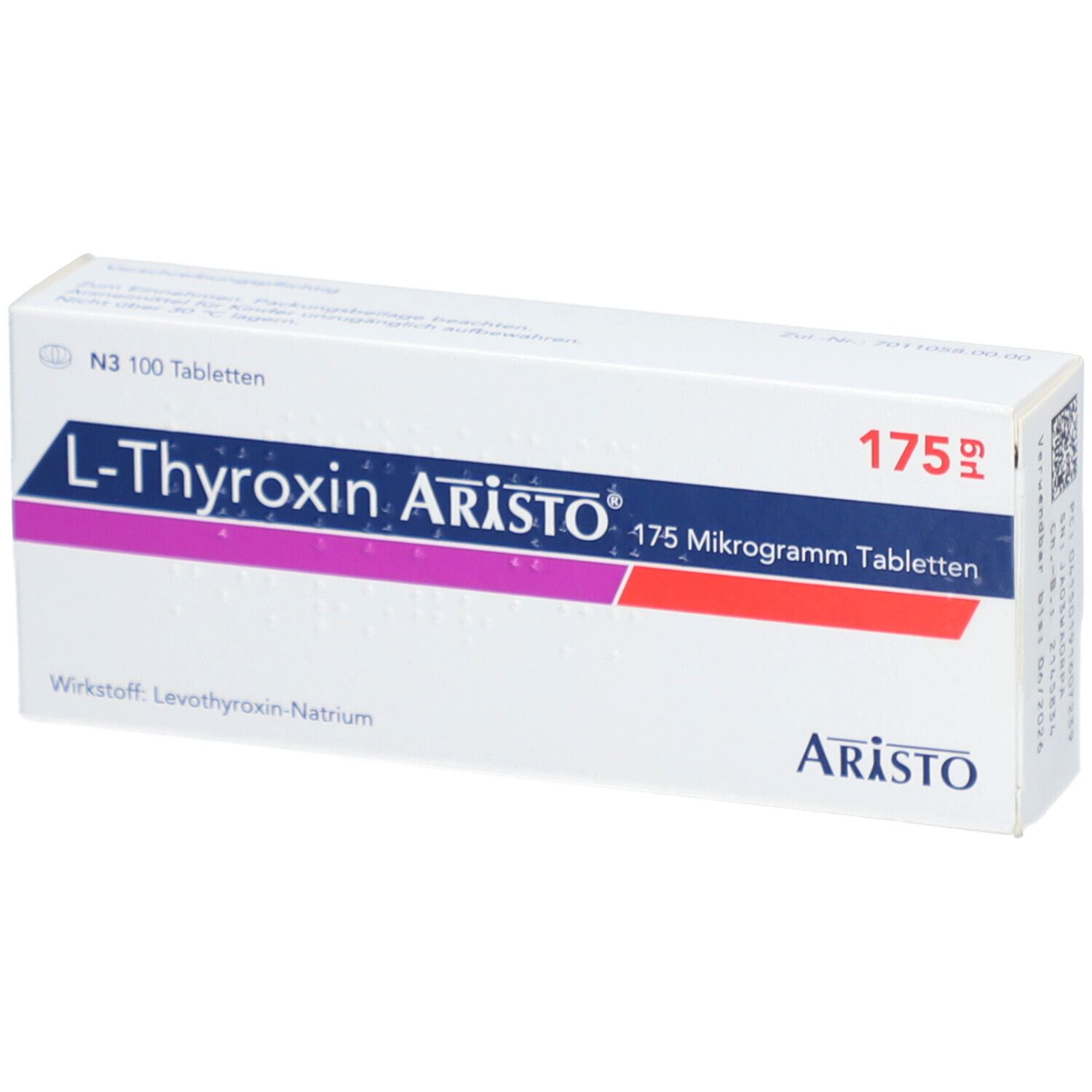 L-THYROXIN Aristo 175 Mikrogramm Tabletten 100 St mit dem E-Rezept ...