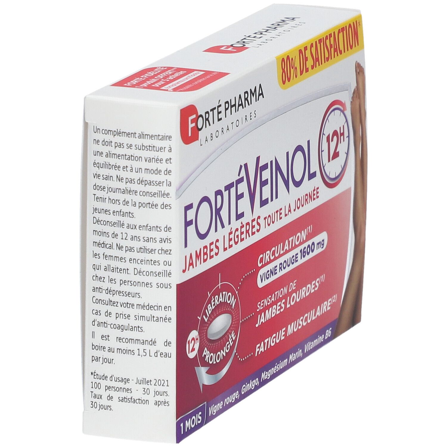 Forté Pharma FortéVeinol 12H 30 pc(s) - Redcare Pharmacie