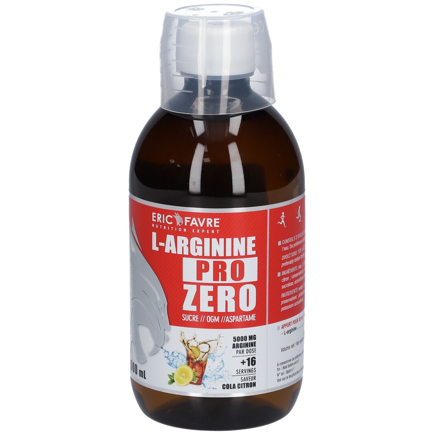 ERIC FAVRE L-Arginine Pro Zero Saveur cola-citron 500 ml - Redcare ...
