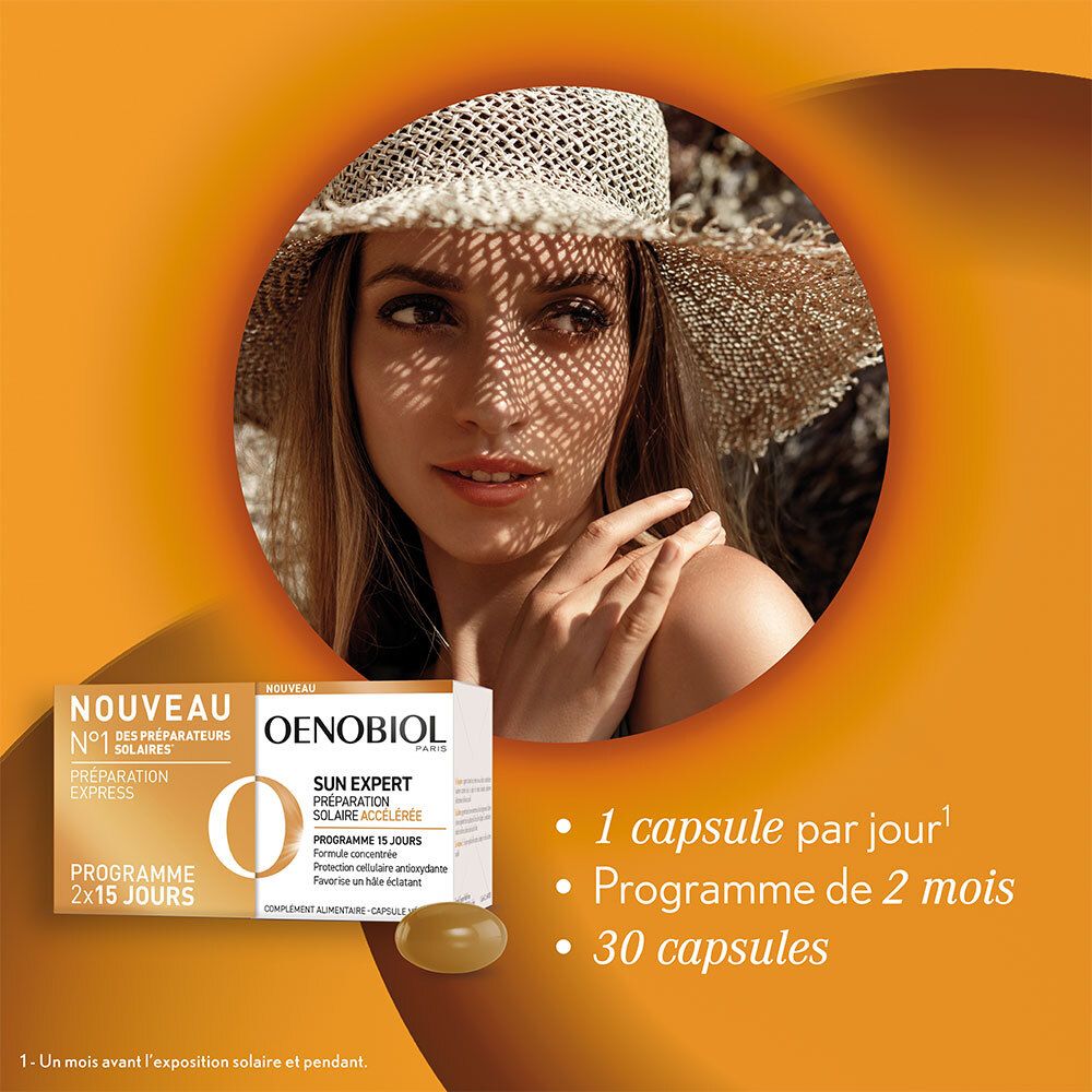 Oenobiol Duo Sun Expert Préparateur Solaire Accélérée Complément