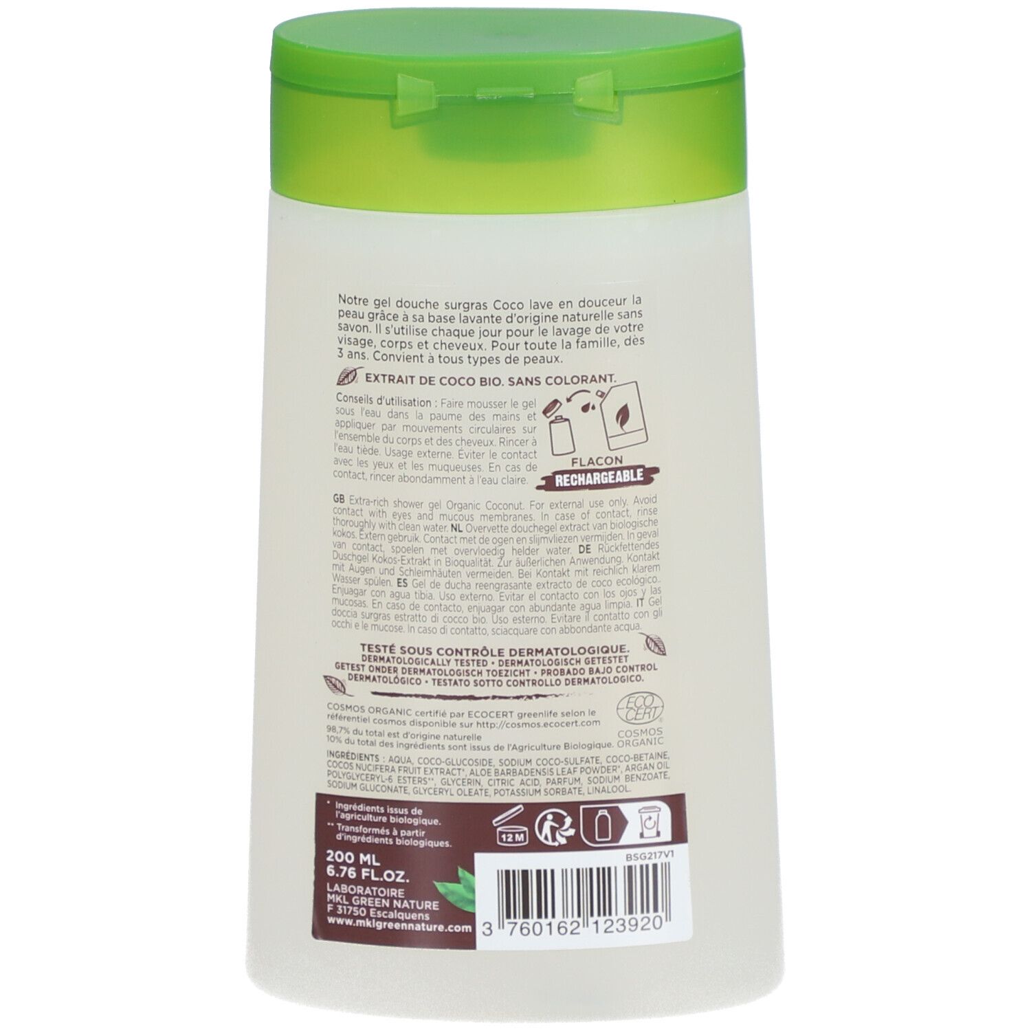 MKL Green Nature Bio-Duschgel Kokosnuss 200 ml - Shop Apotheke