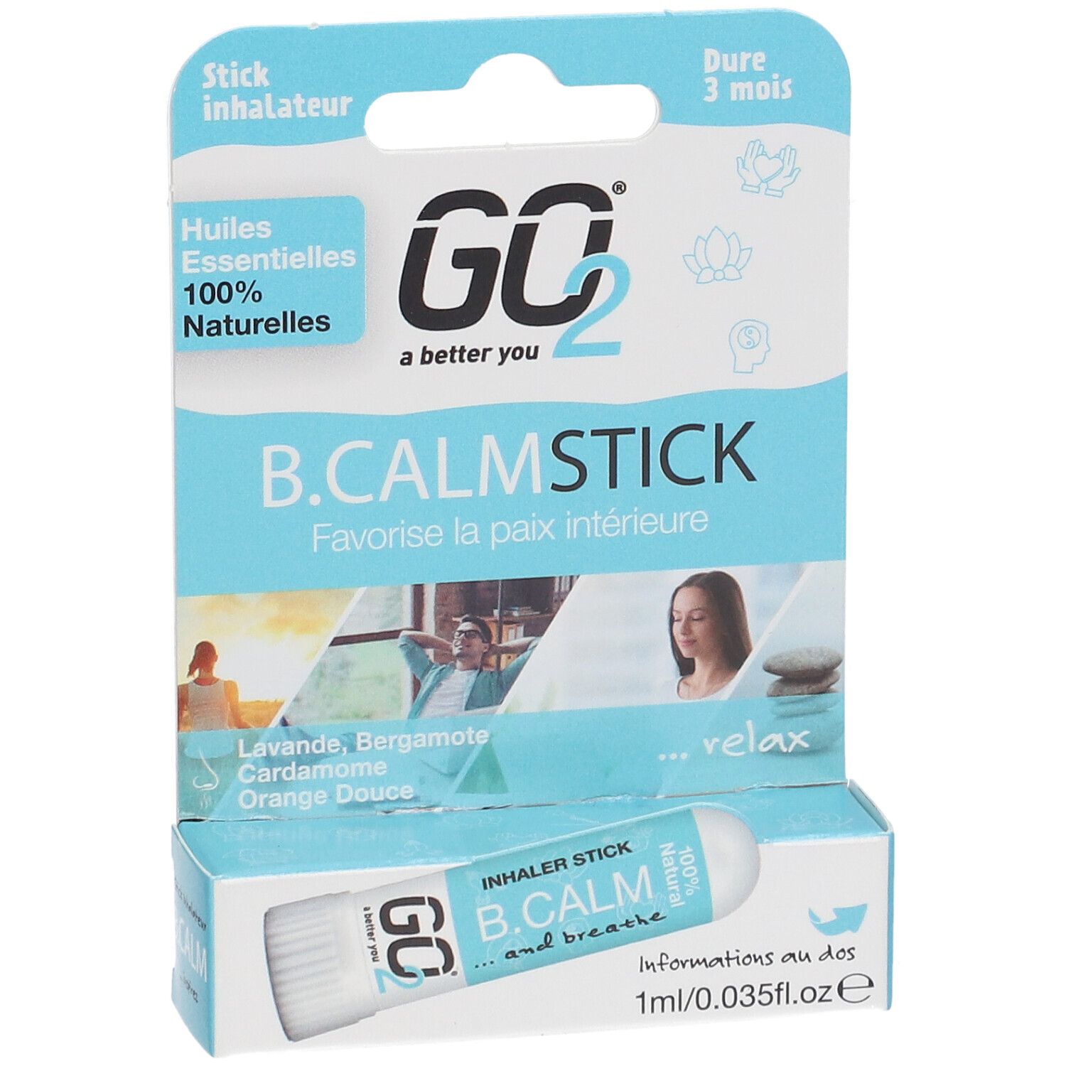 GO2® Stick inhalateur B.Calm 1 ml - Redcare Pharmacie