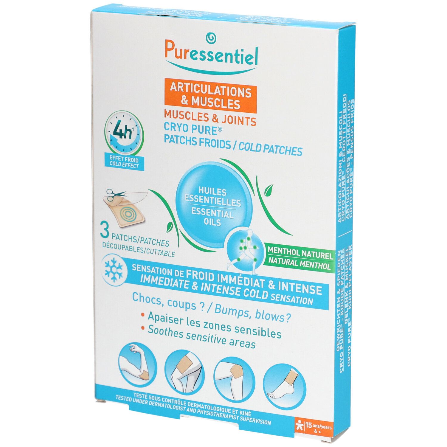 Puressentiel® Cryo Pur patch réfrigérant pour les articulations et les ...