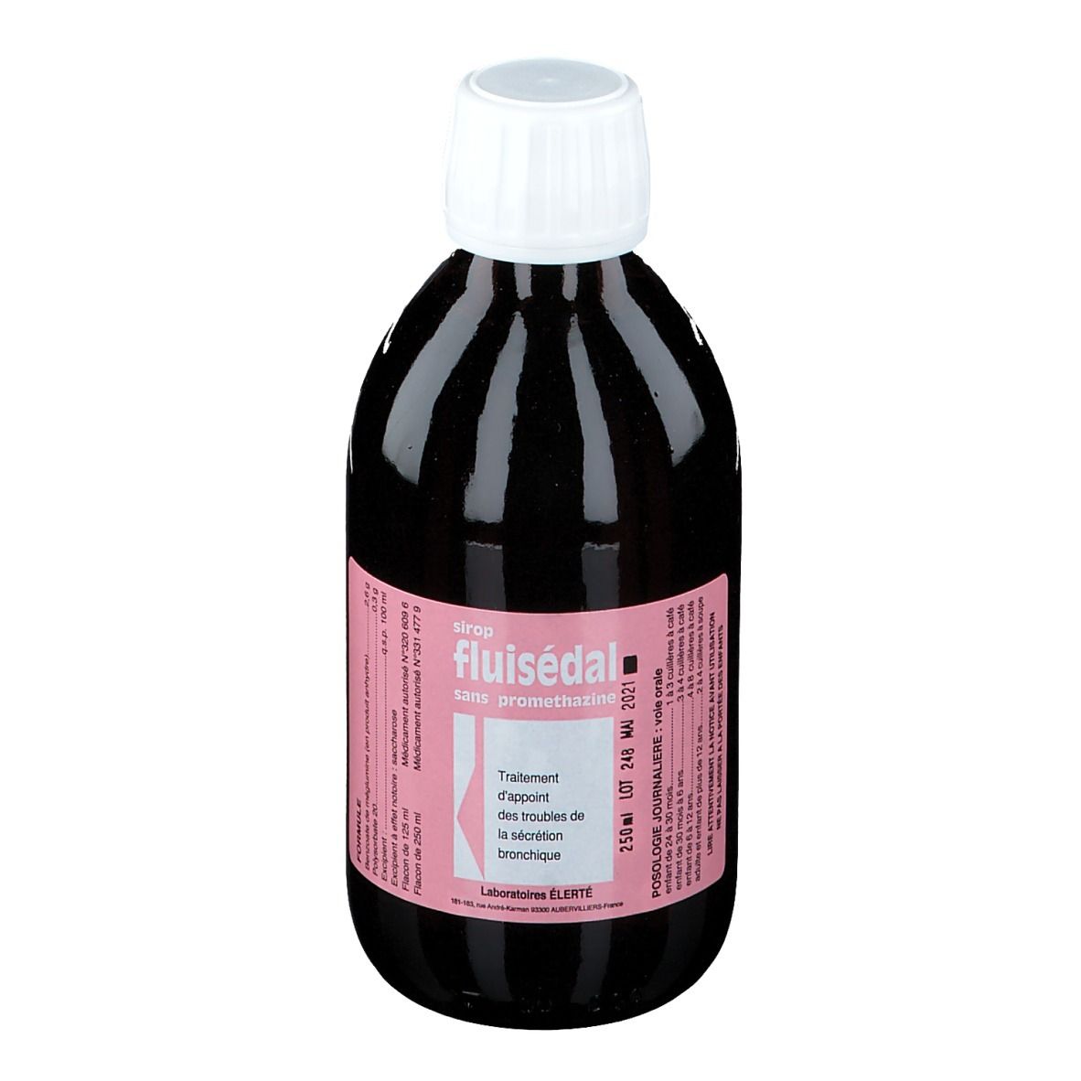 FLUISEDAL SANS PROMETHAZINE 250 ml - shop-pharmacie.fr