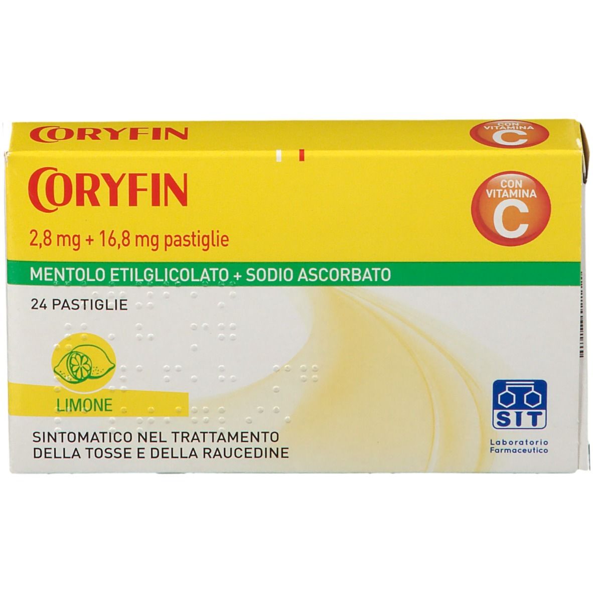 CORYFIN C 2,8 mg + 16,8 mg Pastiglie 24 pz | Redcare