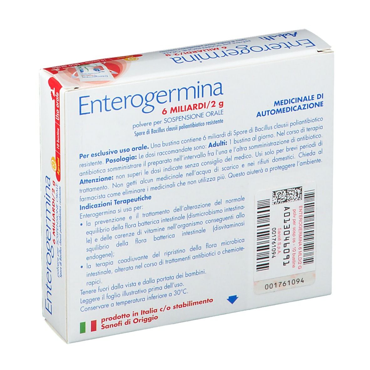 Enterogermina 6 Miliardi Adulti Bustine 10 pz | Redcare