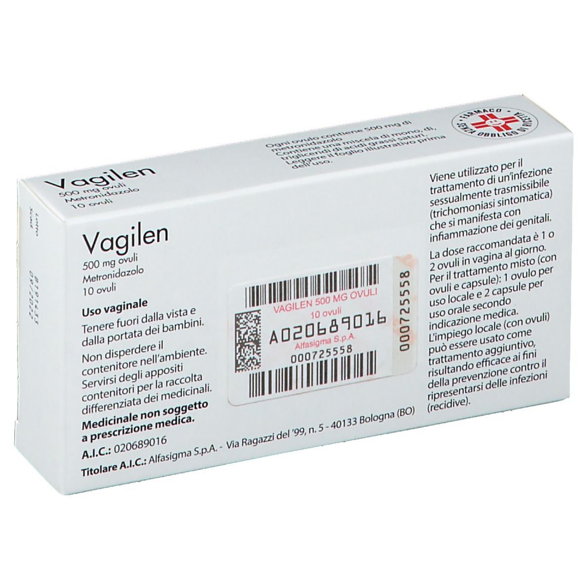 Vagilen 500 mg Ovuli 10 pz | Redcare