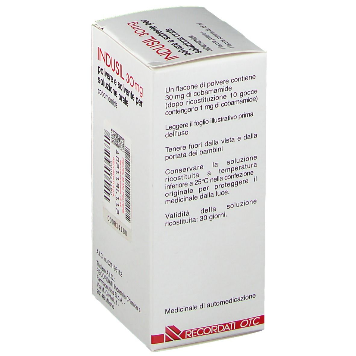 INDUSIL 30 mg Polvere e Solvente per Soluzione Orale 1 pz | Redcare