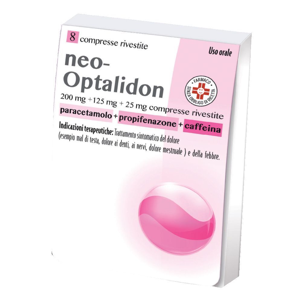 Neo-Optalidon 200mg Compresse 8 pz - Redcare
