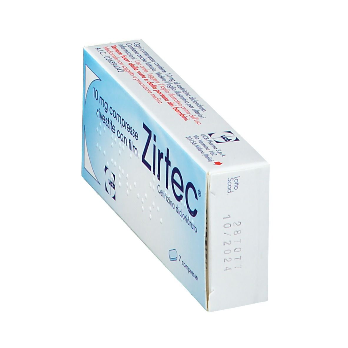 Zirtec® 10 mg Compresse Rivestite 7 pz | Redcare