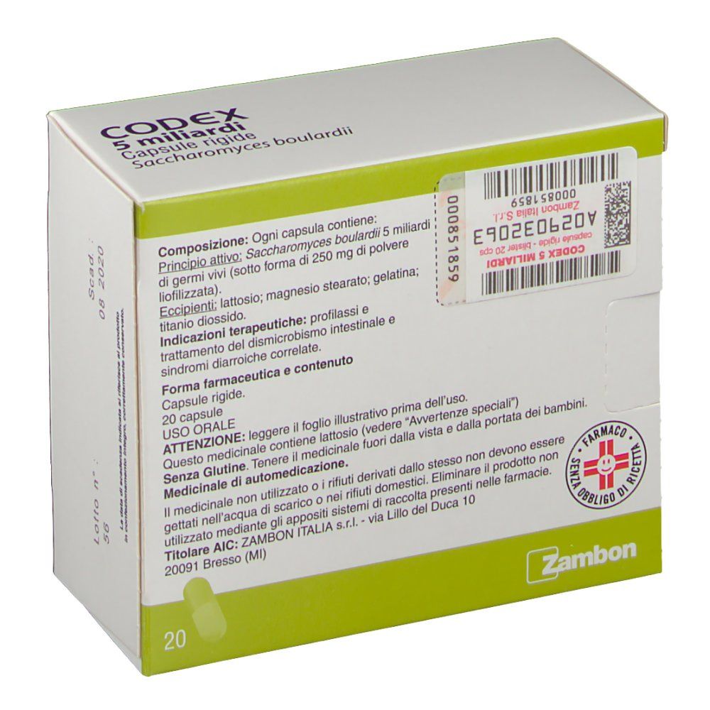 Codex 5 milliardi, Capsule rigide 20 pz | Redcare