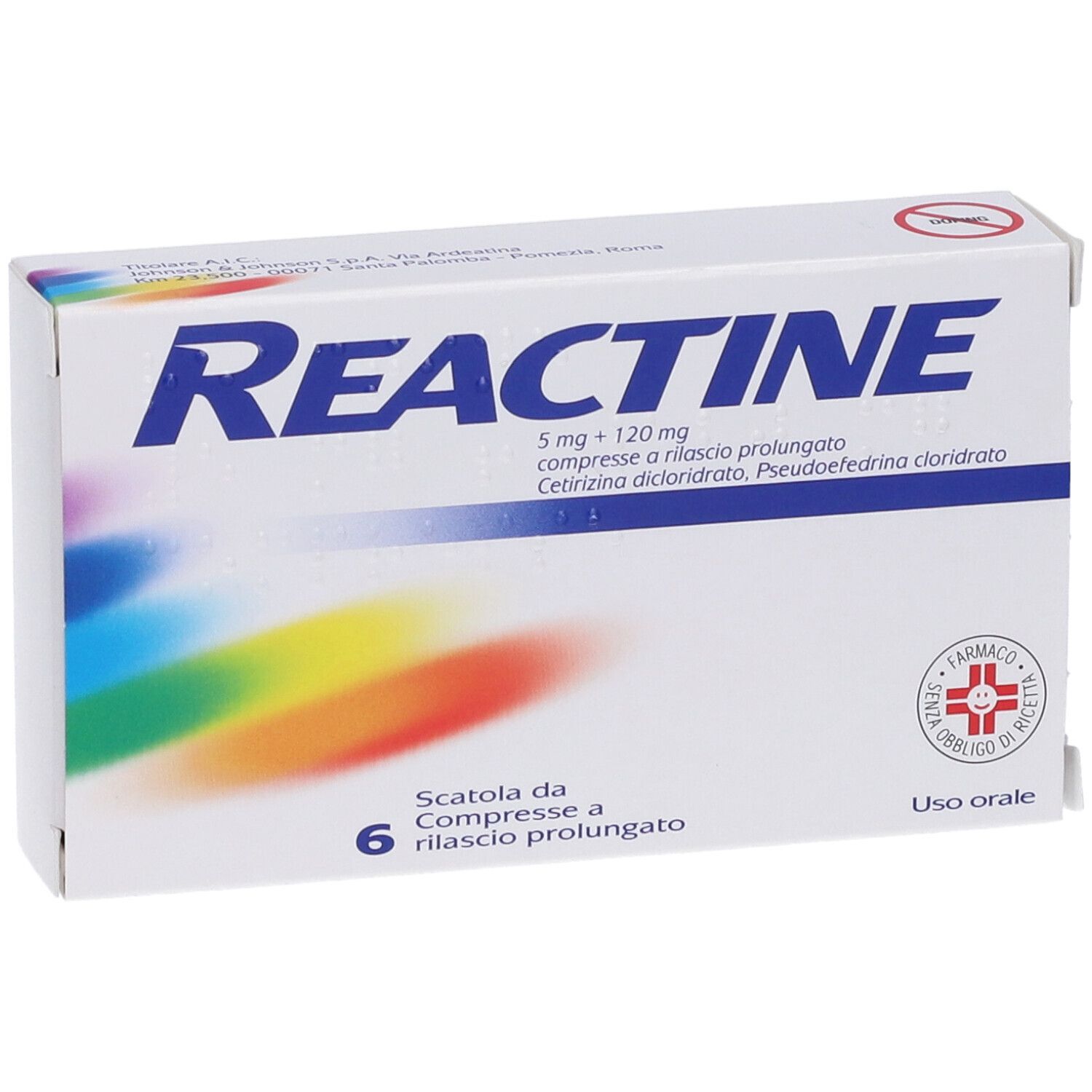 Reactine 5 mg + 120 mg Compresse 6 pz | Redcare