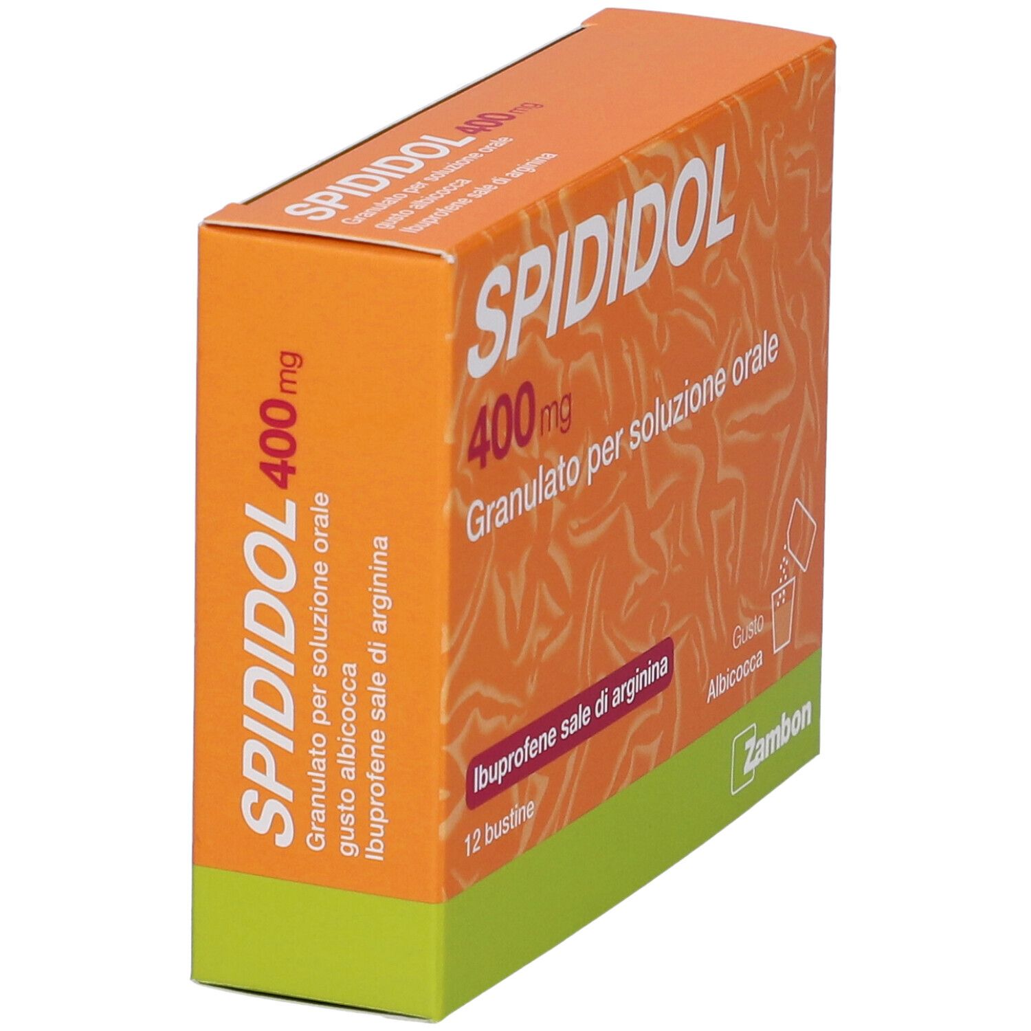 SPIDIDOL 400 mg granulato per soluzione orale gusto albicocca 12 pz ...