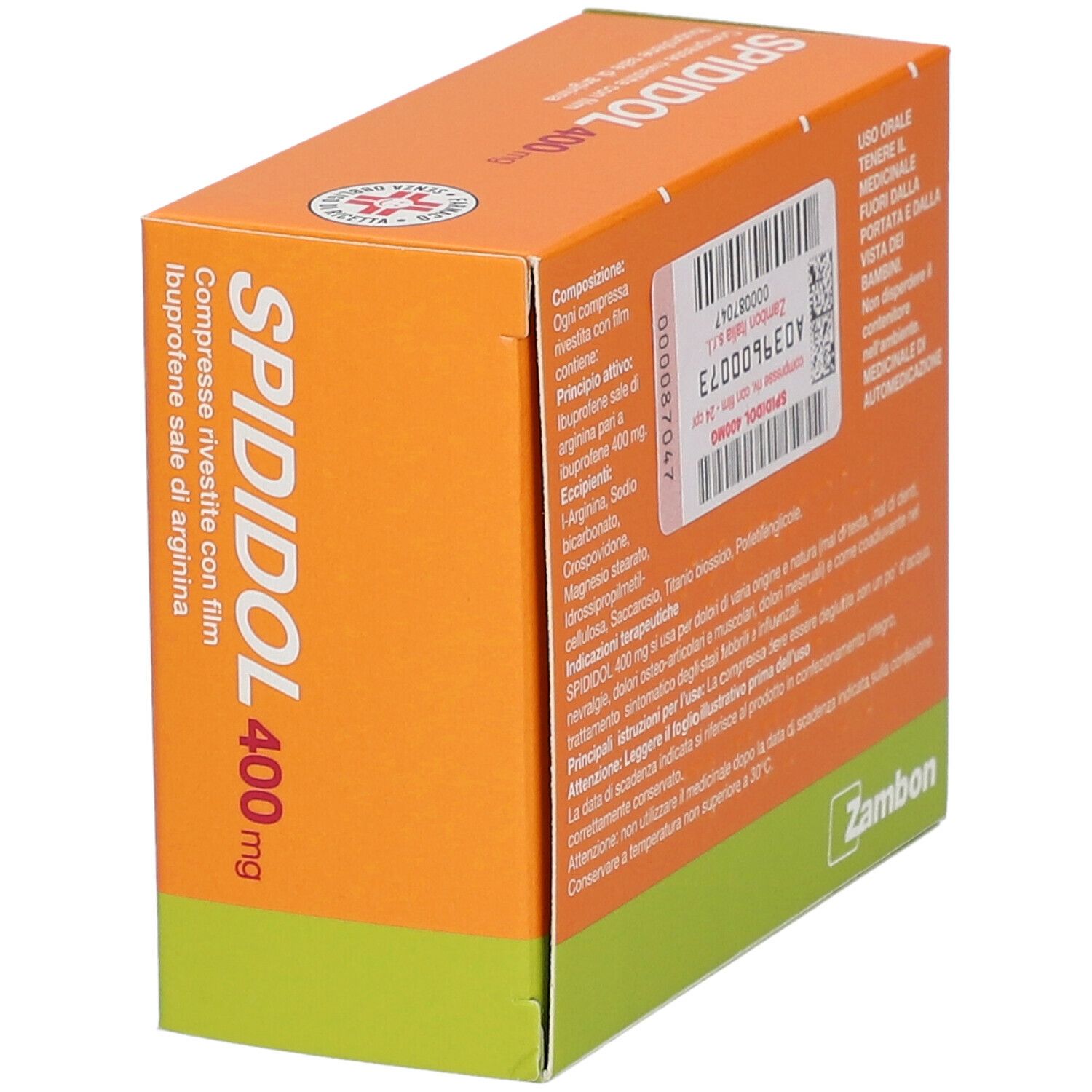 SPIDIDOL 400 mg compresse rivestite con film 24 pz - Redcare
