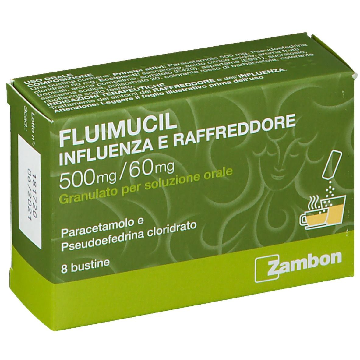 FLUIMUCIL Influenza e Raffreddore 500 mg/60 mg 8 pz | Redcare