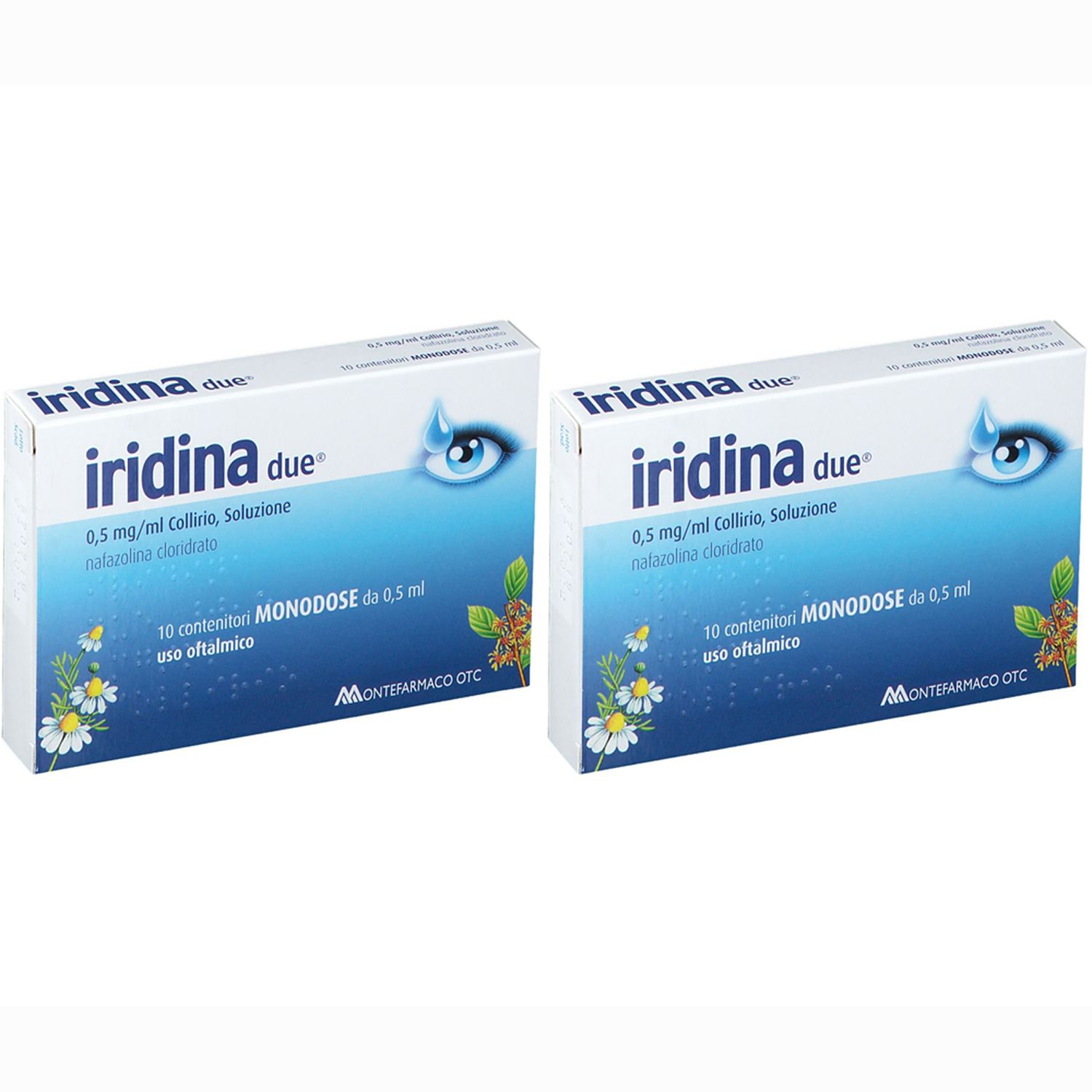 Iridina due® 0,5 mg/ml Collirio Contenitori monodose 2x10x0,5 pz | Redcare