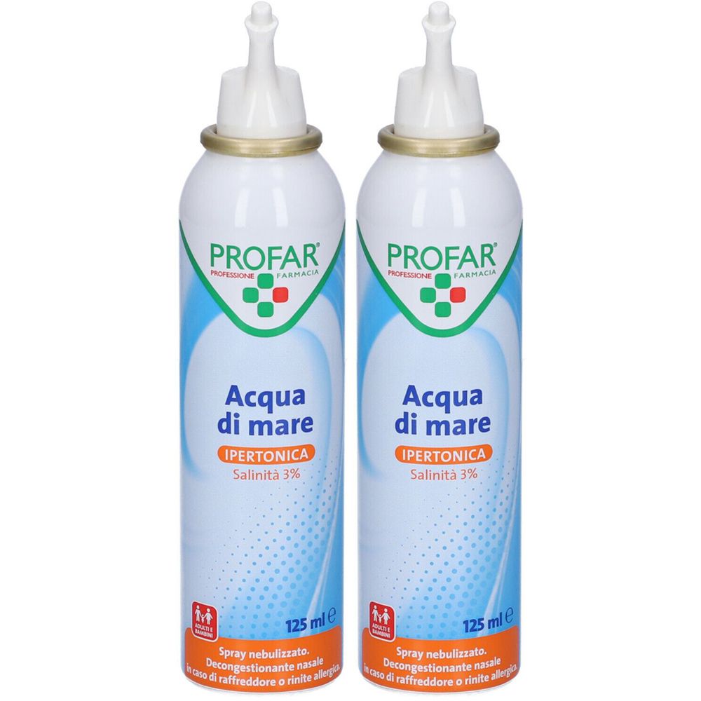 PROFAR Acqua di Mare Spray Ipertonica 3% Set da 2 2x125 ml - Redcare