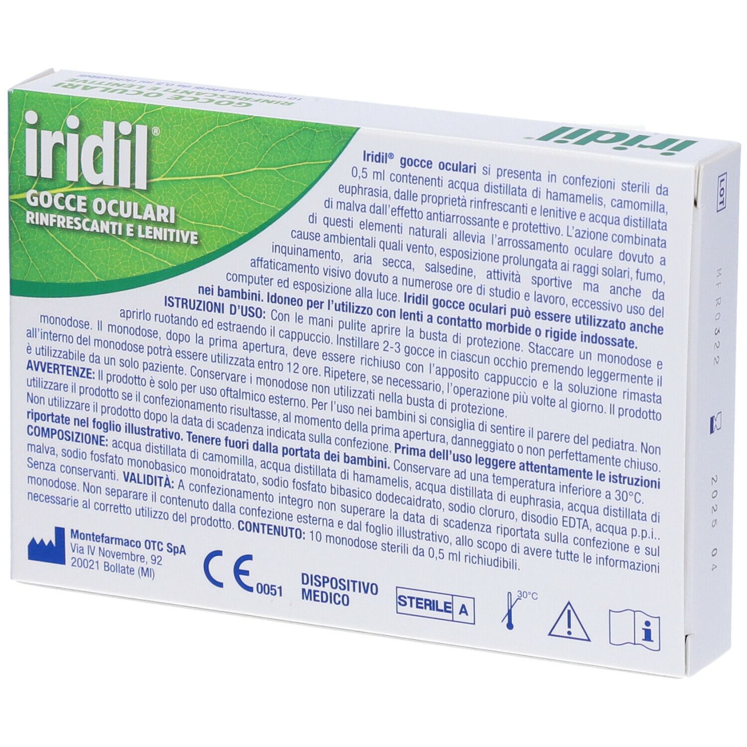 Iridil® Gocce Oculari Rinfrescanti e Lenitive 10x0,5 pz | Redcare
