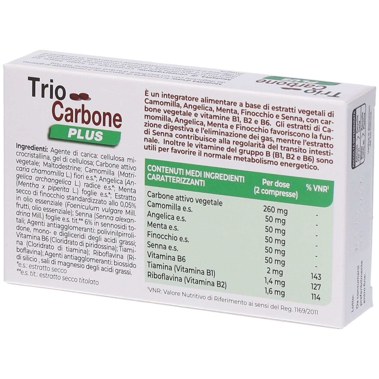 Trio Carbone Plus 40 pz | Redcare