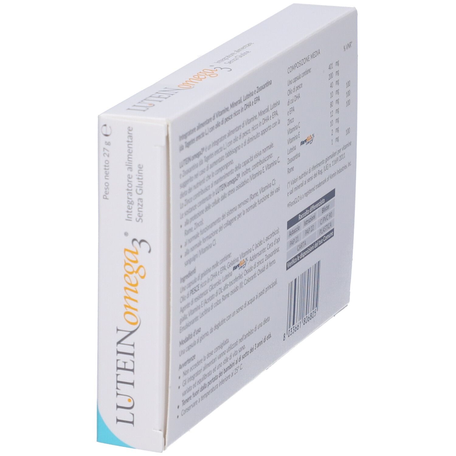 LUTEIN® Omega 3 Integratore Alimentare 30 pz | Redcare