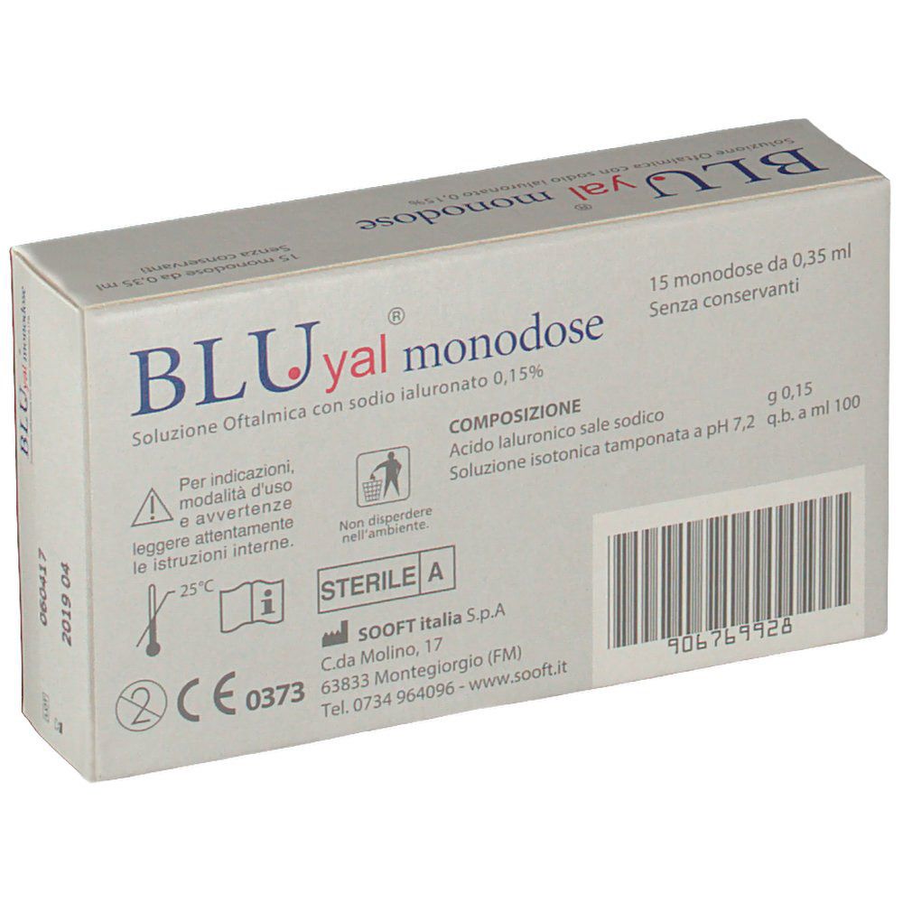 Bluyal® Monodose Soluzione Oftalmica 15x0,35 ml | Redcare