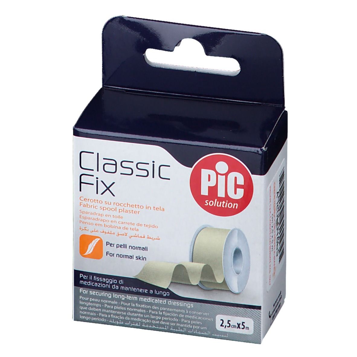 Pic Solution Classic Fix Cerotto in tela bianco 2,5 cm x 5 m 1 pz | Redcare