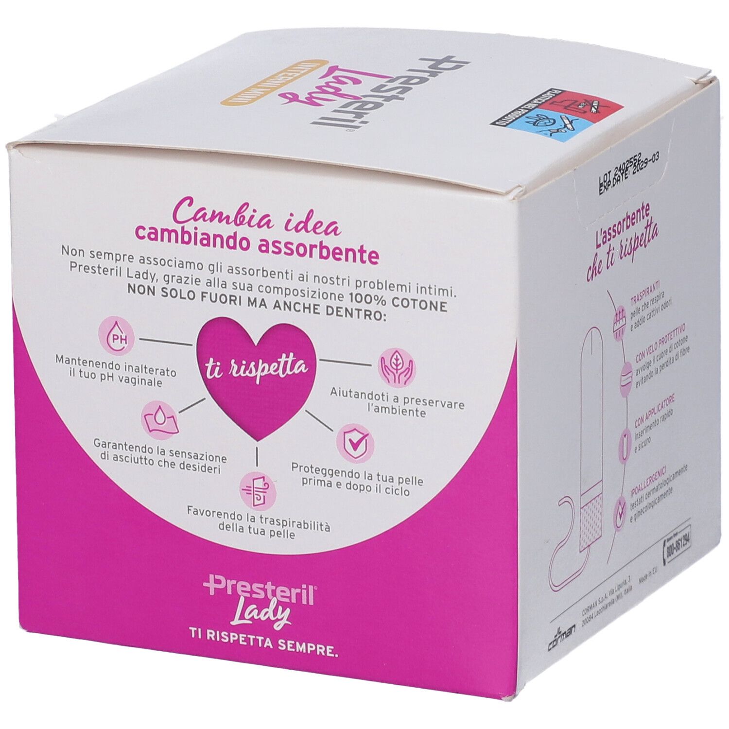 Lady Presteril Assorbenti interni Mini 16 pz - Redcare