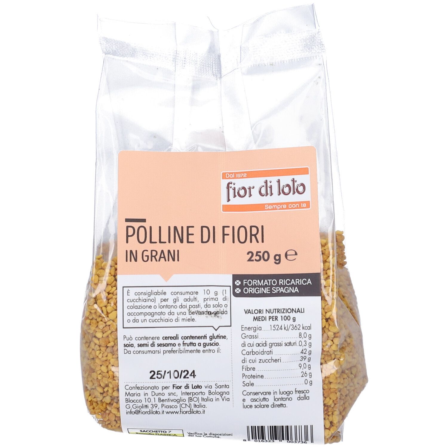 Polline In Grani Ricarica 250G 250 g - Redcare