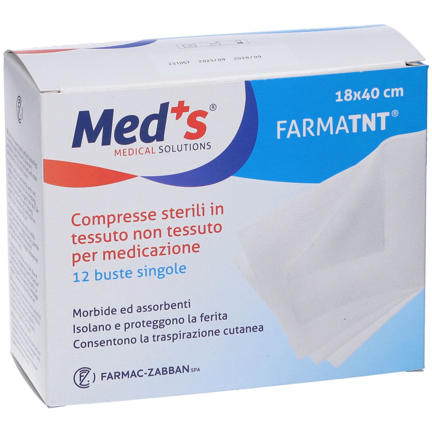 Meds® Compresse Sterili in TNT 18 x 40 cm 12 pz | Redcare