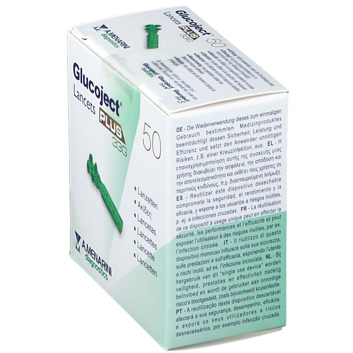 Glucoject® Lancets Plus 33G 50 Lancette 50 pz | Redcare