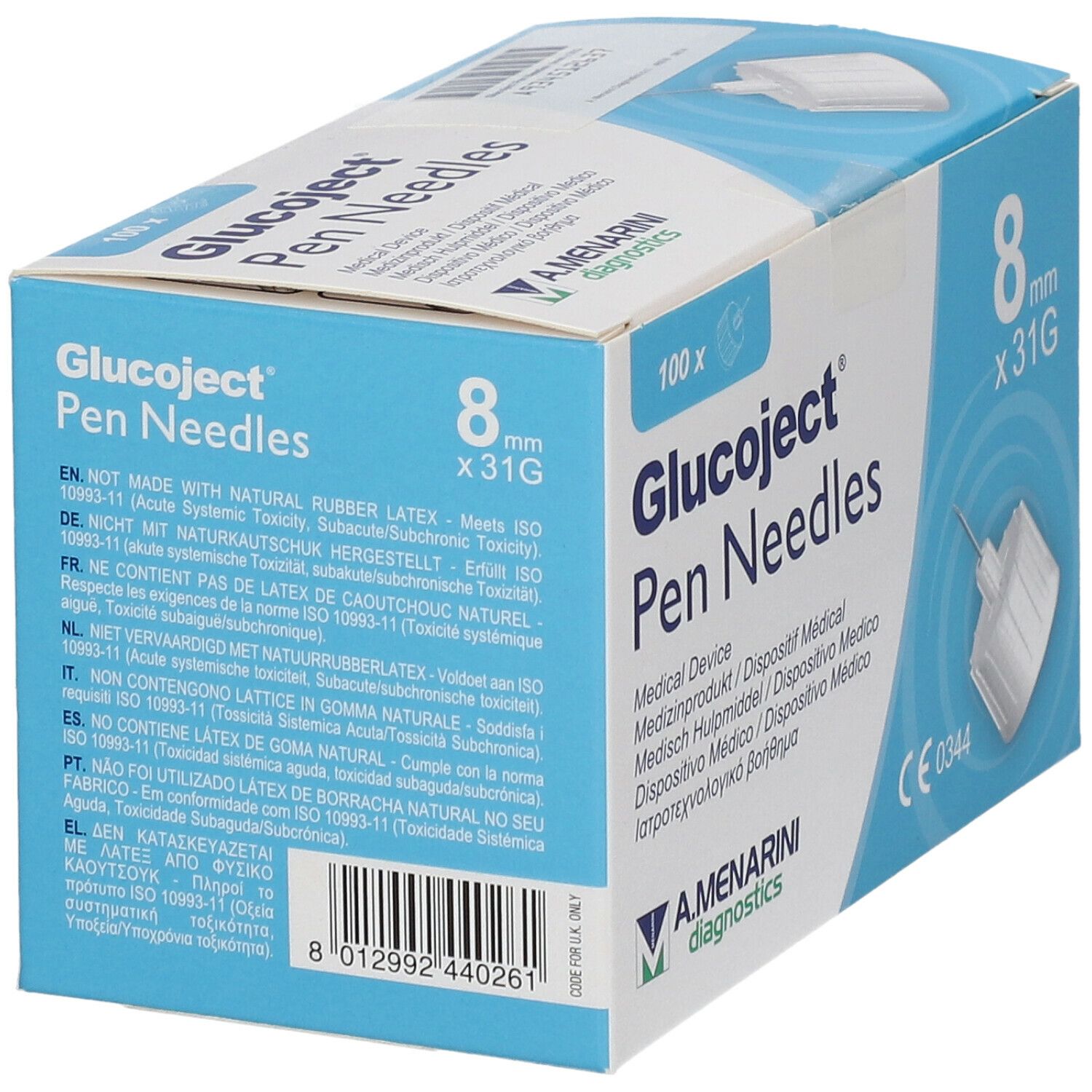 Glucoject® Pen Needles 31G 8mm 100 pz | Redcare