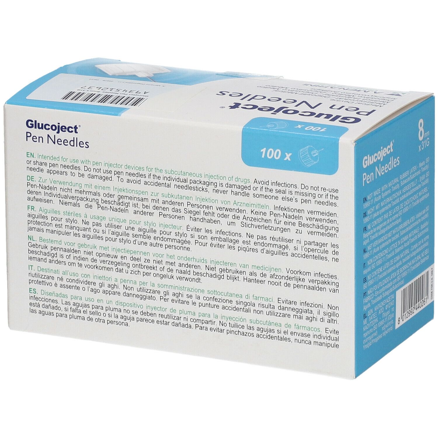 Glucoject® Pen Needles 31G 8mm 100 pz | Redcare