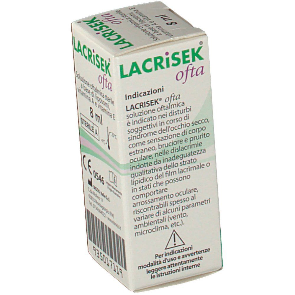 Lacrisek® Ofta Soluzione Oftalmica Sterile 8 ml | Redcare