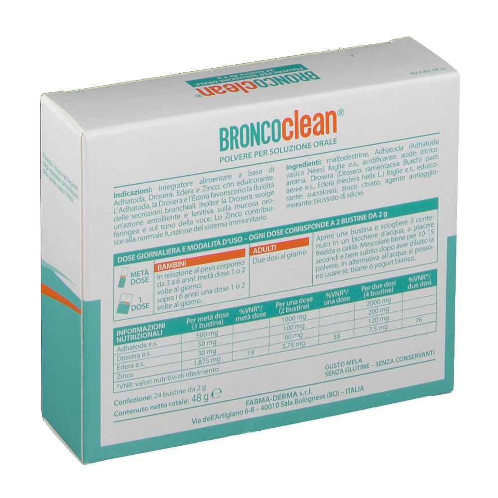 BRONCOClean® Polvere per Soluzione Orale 24 pz | Redcare