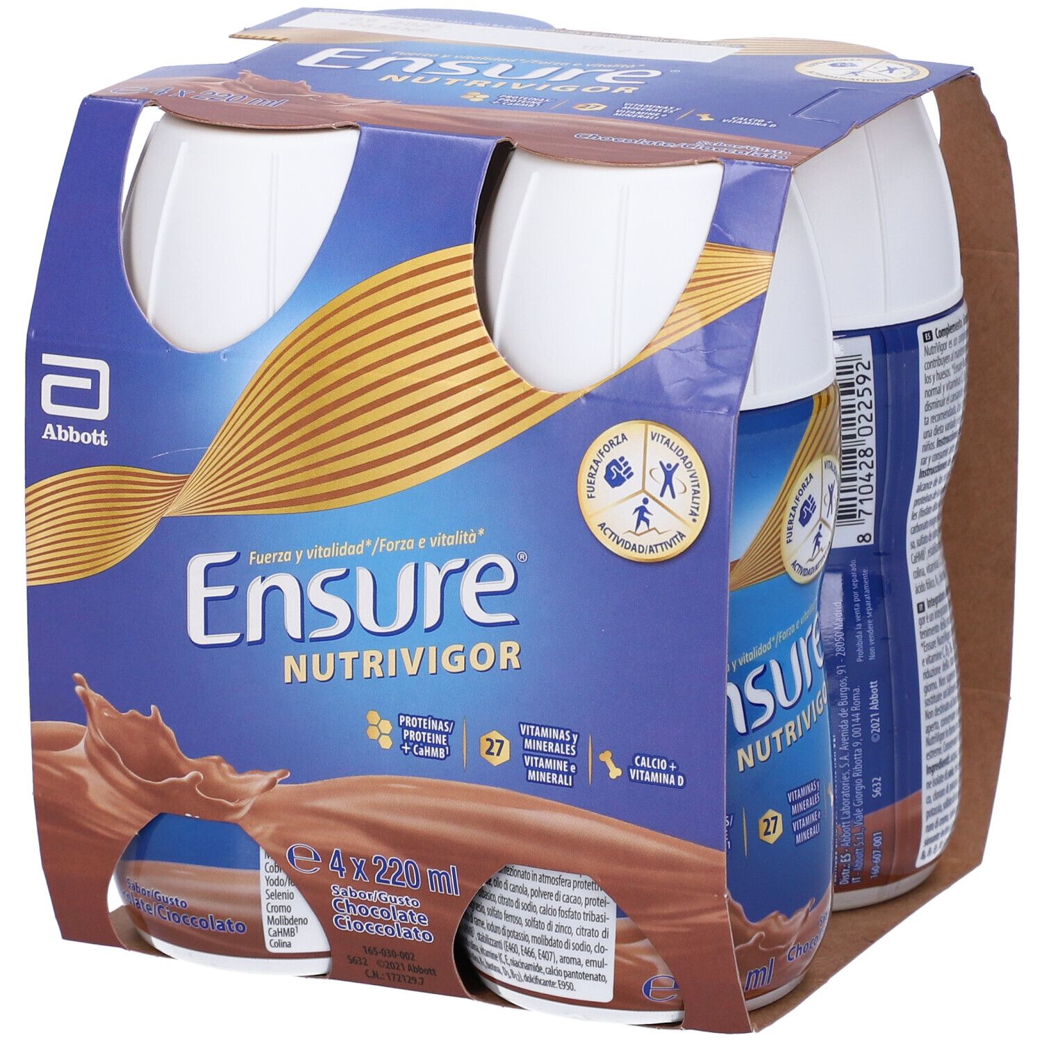 Ensure Nutrivigor Integratore Alimentare da Bere Cioccolato 880 ml ...