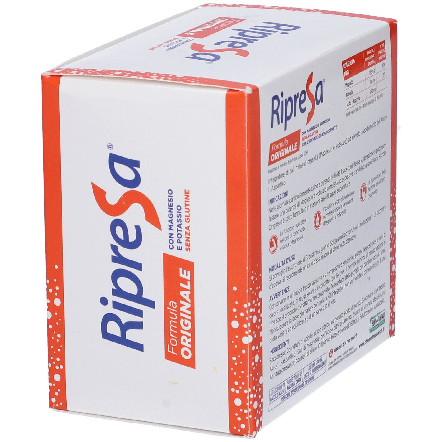 Ripresa Bustine Integratore Alimentare 30 pz | Redcare
