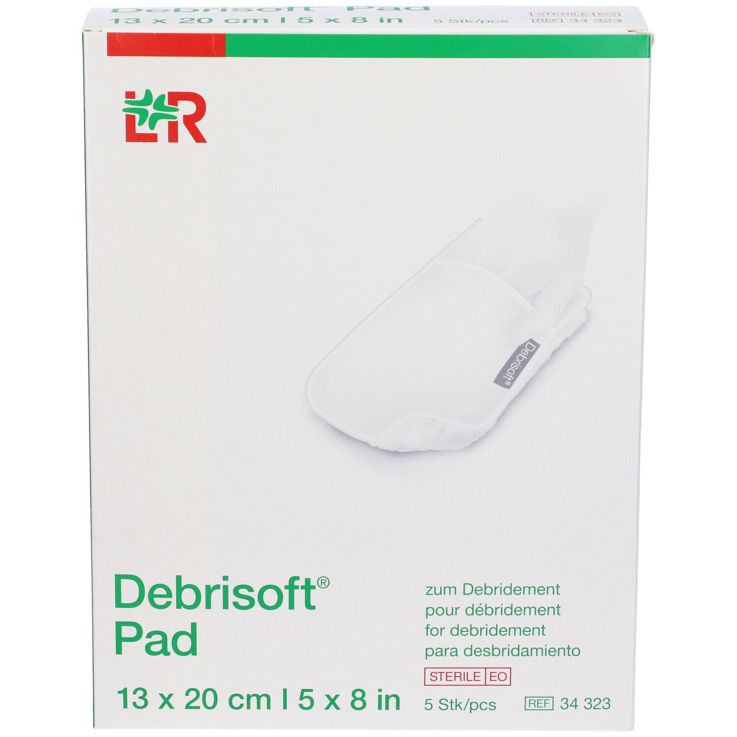 Lohmann & Rauscher Debrisoft® Pad 13 x 20cm 5 pz | Redcare