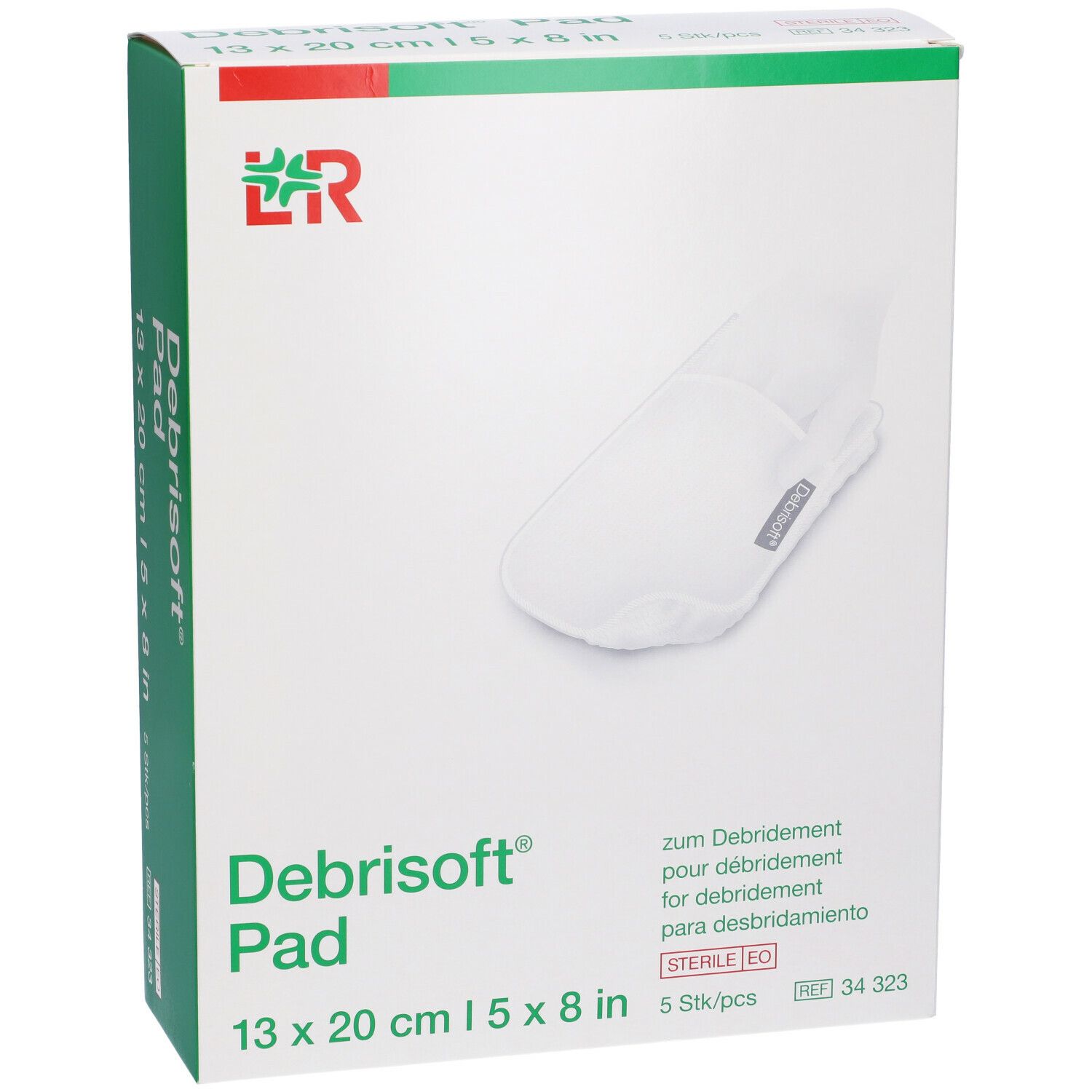 Lohmann & Rauscher Debrisoft® Pad 13 x 20cm 5 pz | Redcare
