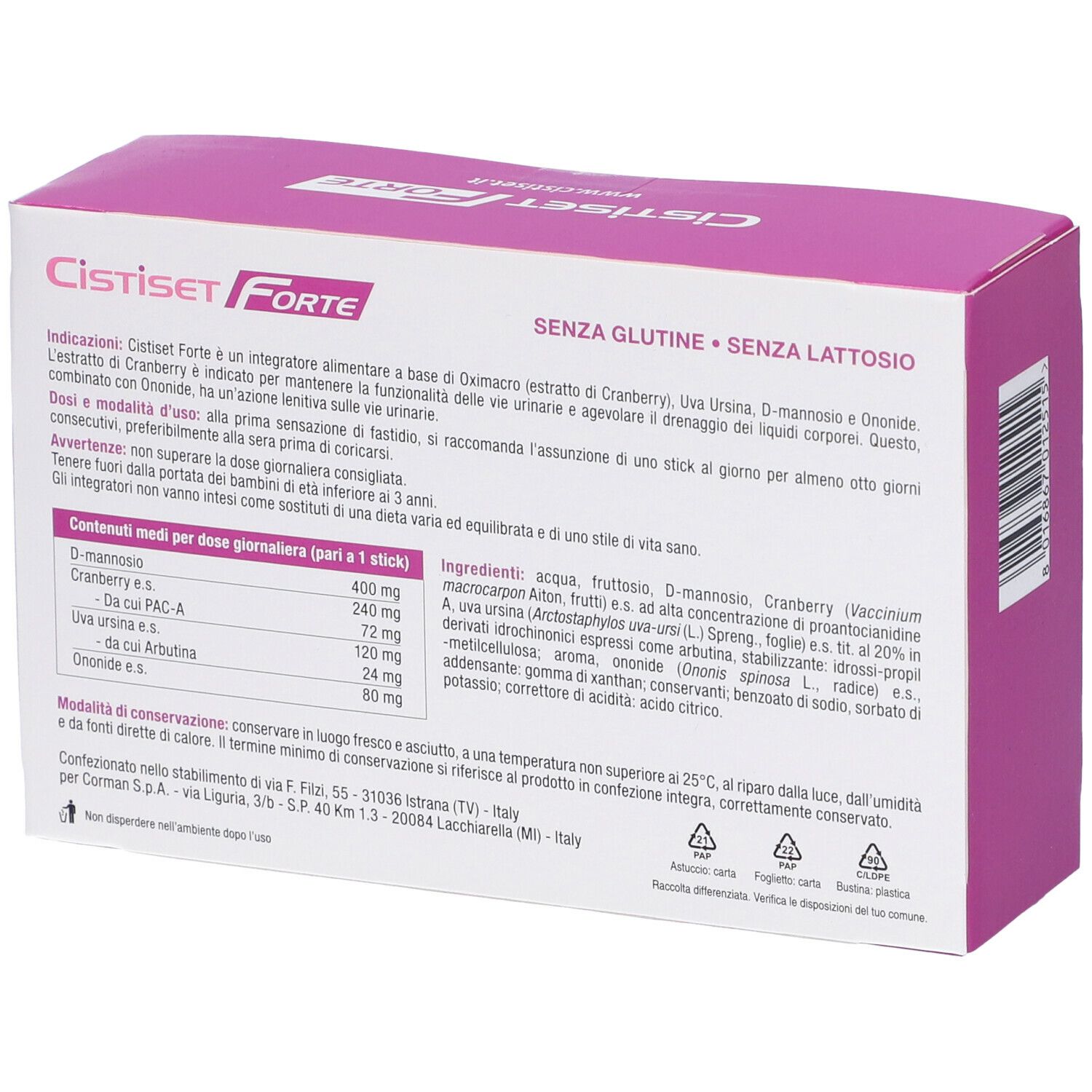 Corman Cistiset Forte 8x10 ml | Redcare