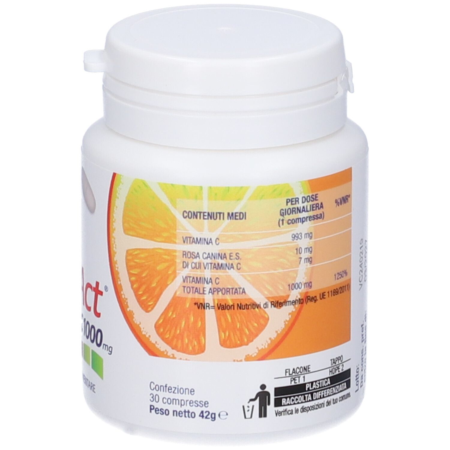 VITA Act® Vitamina C 1000 Integratore Alimentare 42 g - Redcare