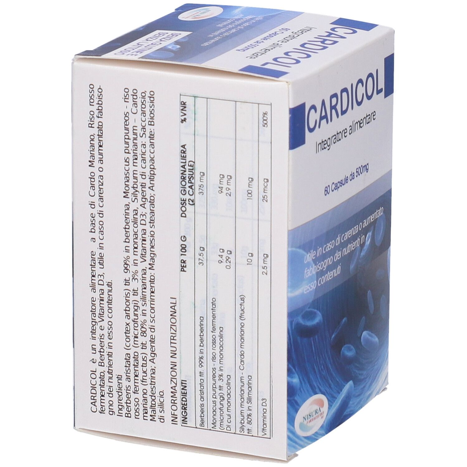 Cardicol 60Cps 500Mg 60 pz | Redcare