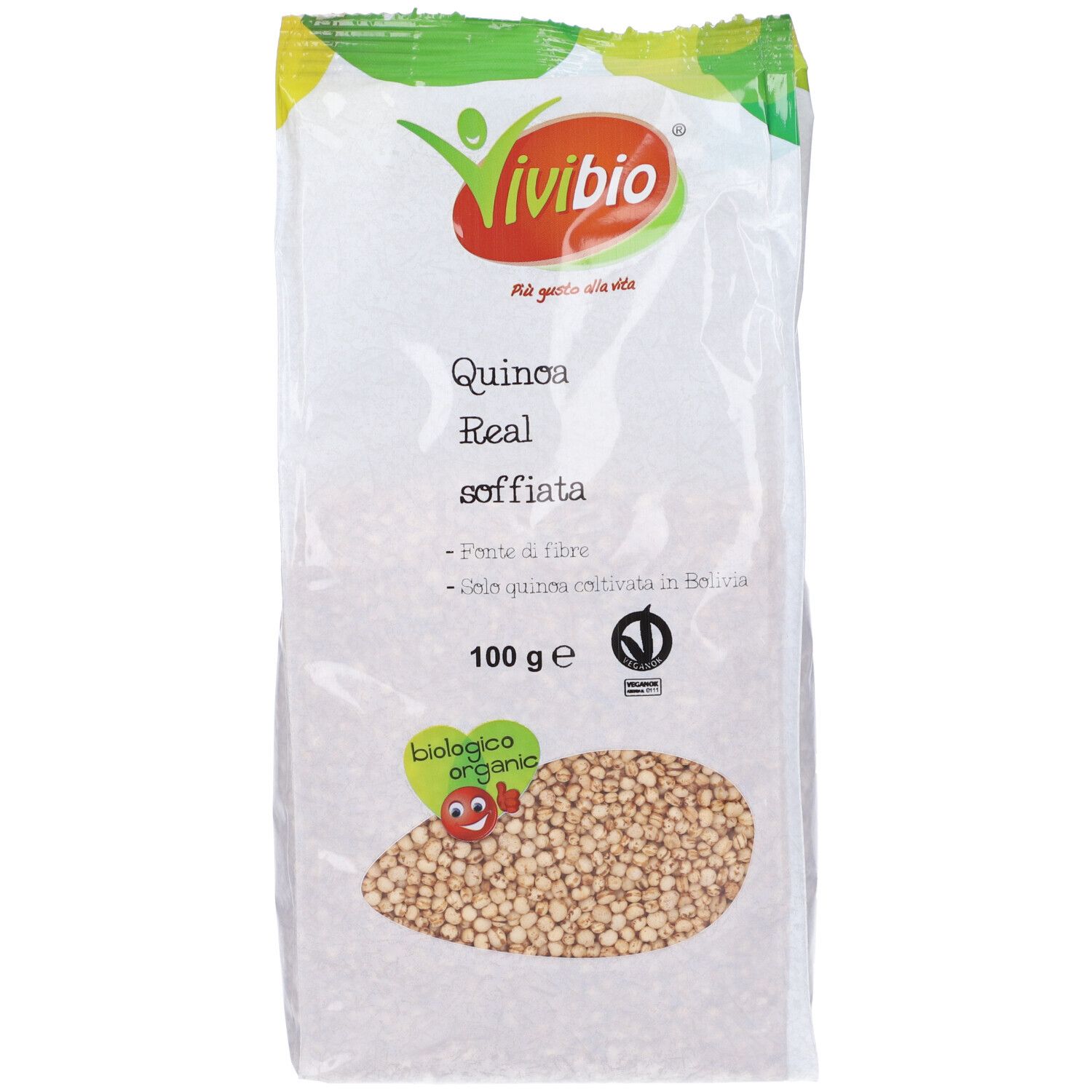 Vivibio Quinoa Reale Soffiata BIO 100 g - Redcare