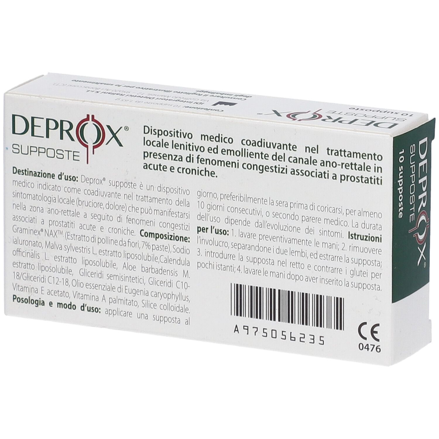 DEPROX® Supposte 10x1,65 g - Redcare
