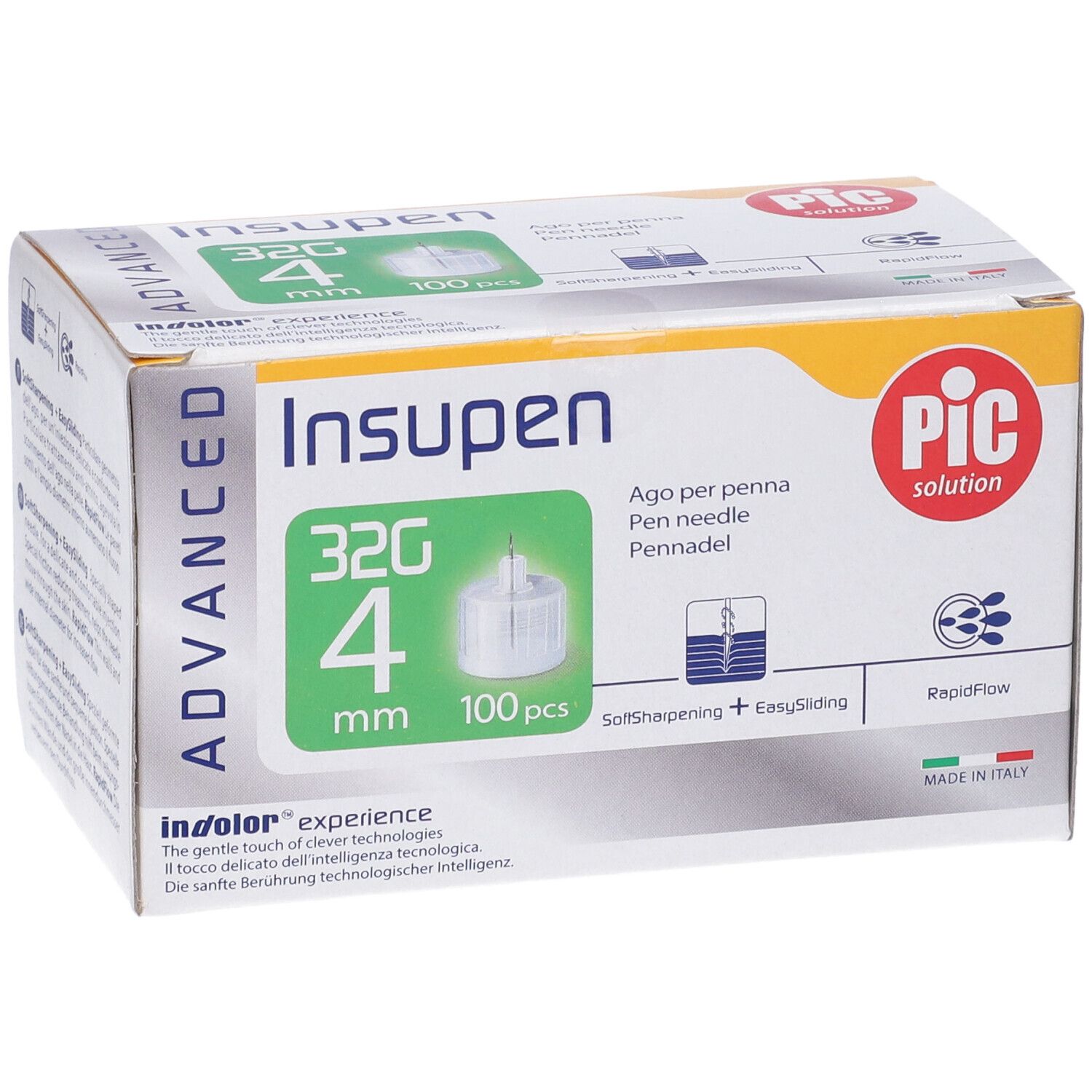 Pic Insupen Advanced 32G 4mm 100 pz - Redcare